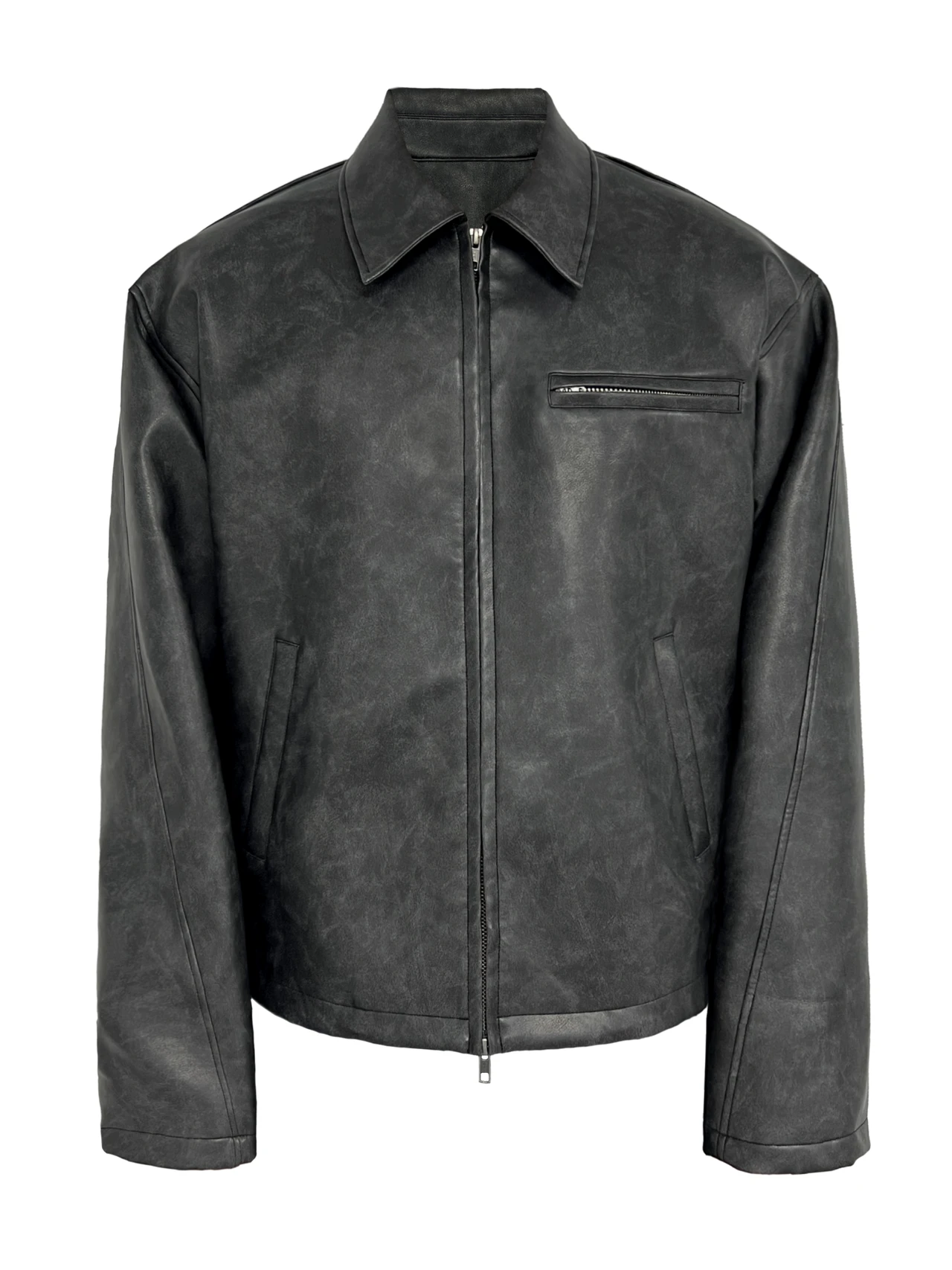 JCAESAR BLACK MIST LEATHER