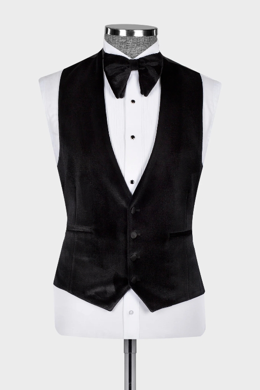 Hilary Gorgeous Gold Peaked Lapel Three Pieces Sequins Prom Suits