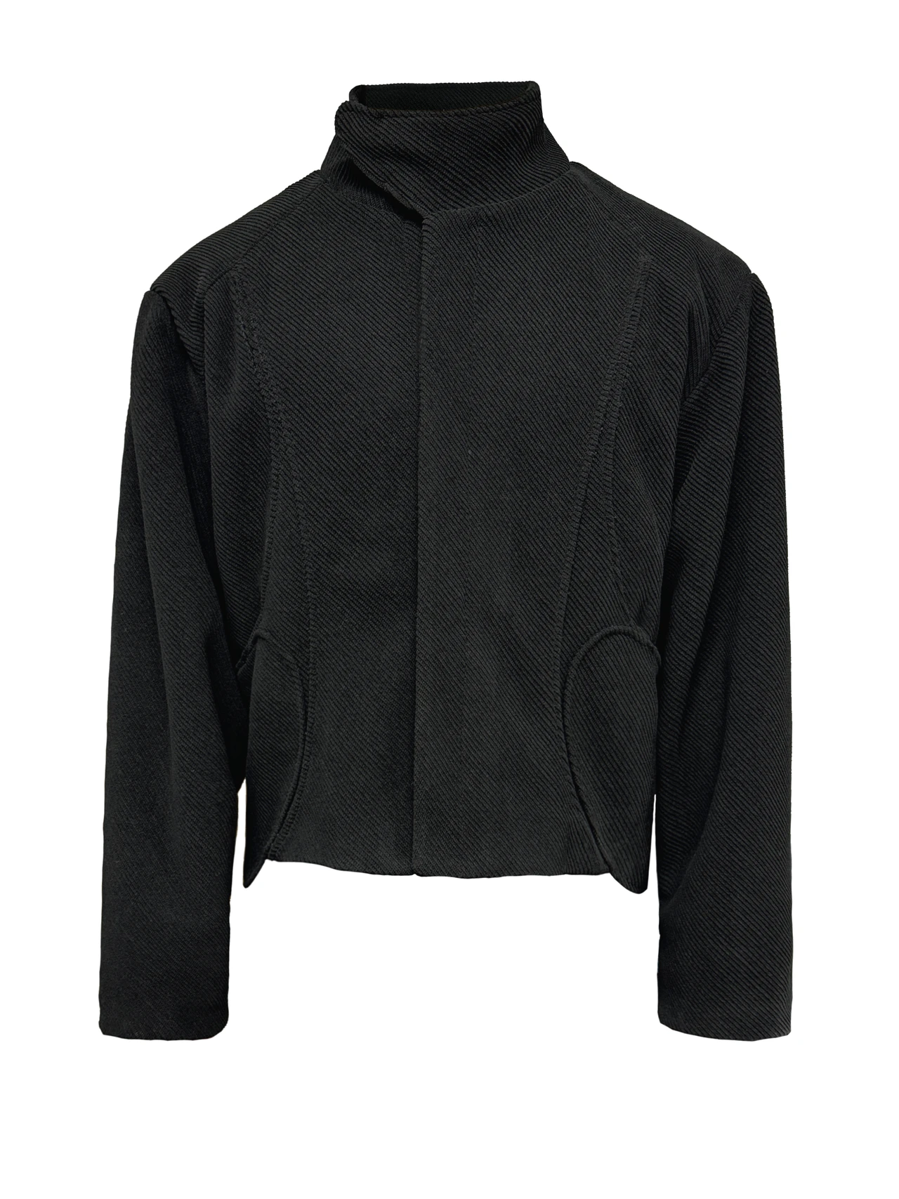 JCAESAR Jacket Sculpts Hummingbird Motifs from 550gsm Textured Knit