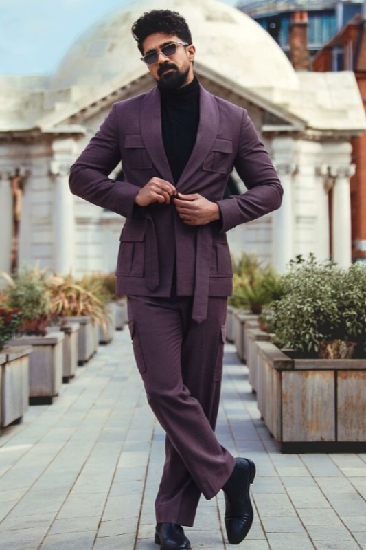 Chad Grape Shawl Lapel Prom Men Suits
