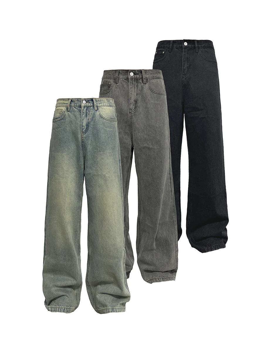 JCAESAR Classic Washed Denim Jeans