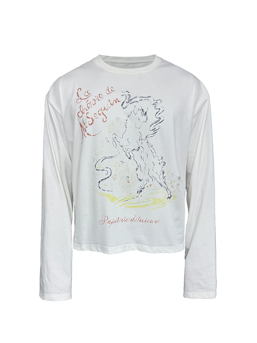 JCAESAR Sentinel goat printed long-sleeve