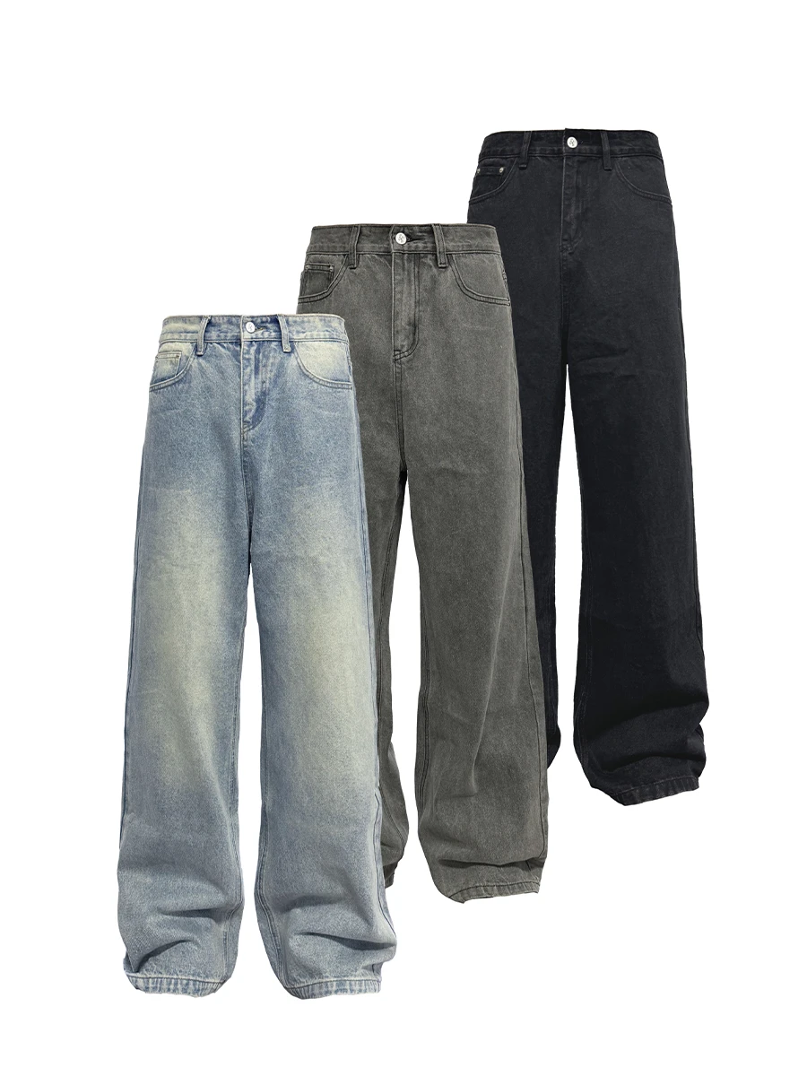 JCAESAR Classic Washed Denim Jeans