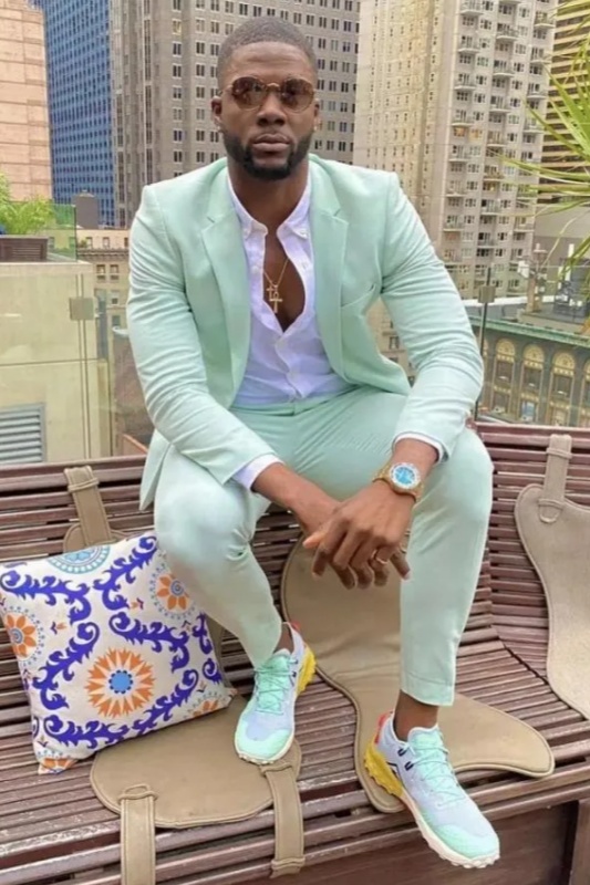 Griffith Sage Notched Lapel Prom Men Suits