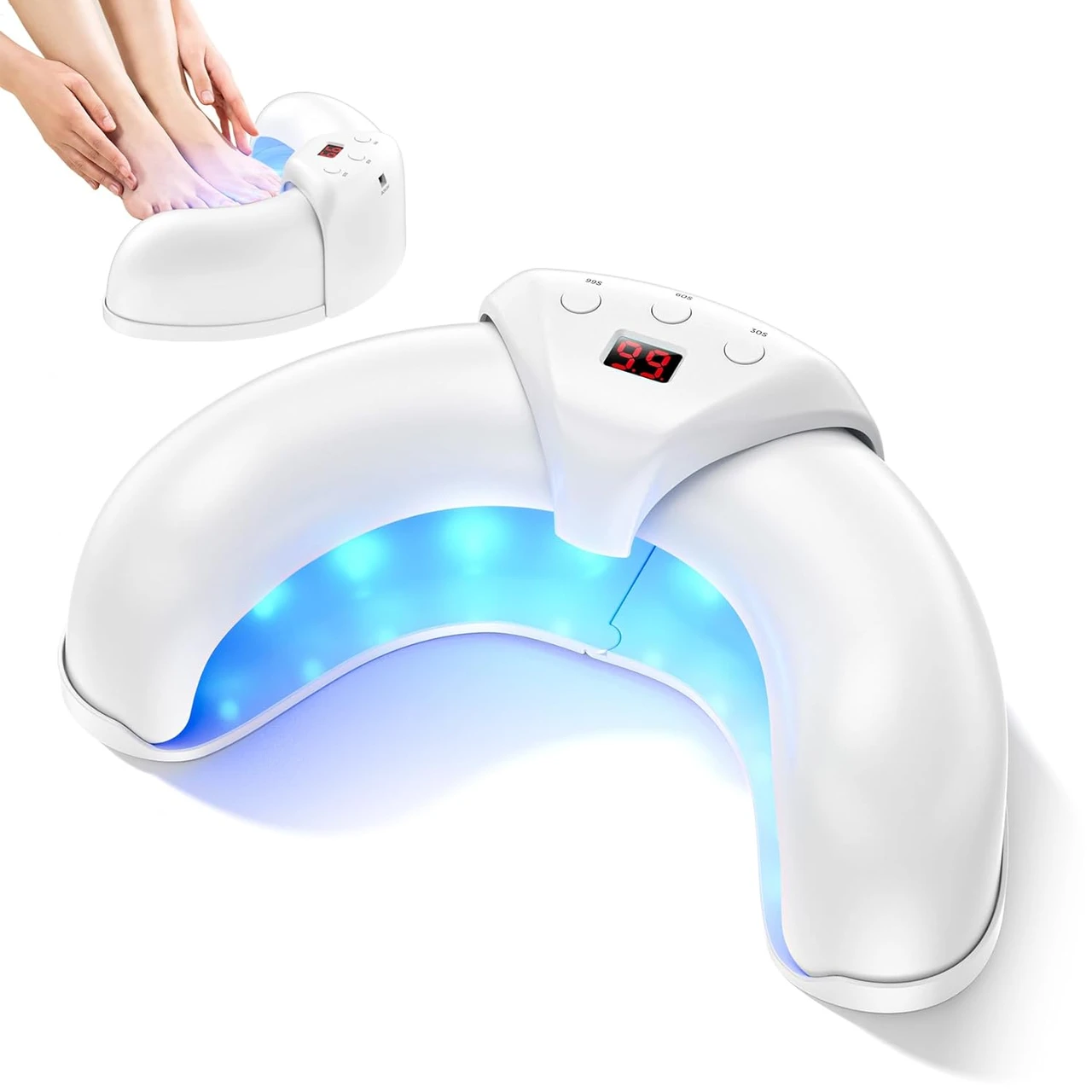 Nail Fungus Light Device for Multiple Fingernails & Toenails, Home Use ...