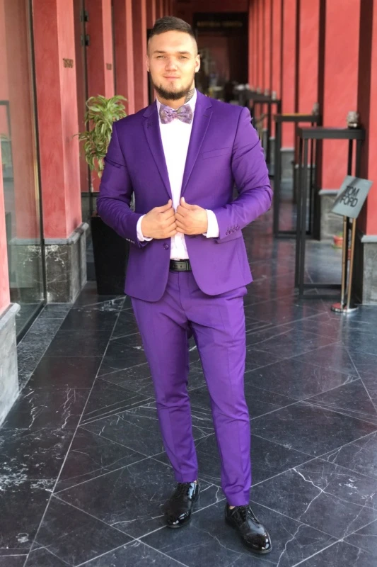 Stylish Regency Notched Lapel Prom Men Suits