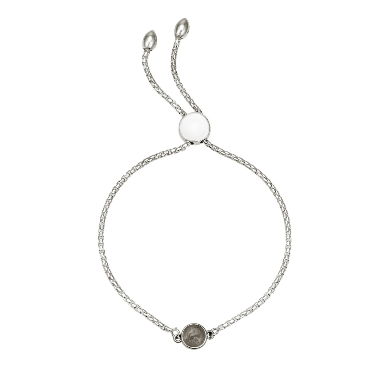 Bolo Chain Cremation Bracelet in Sterling Silver