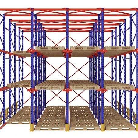 High-density Forklift Accessible Drive Through Racking System Heavy ...
