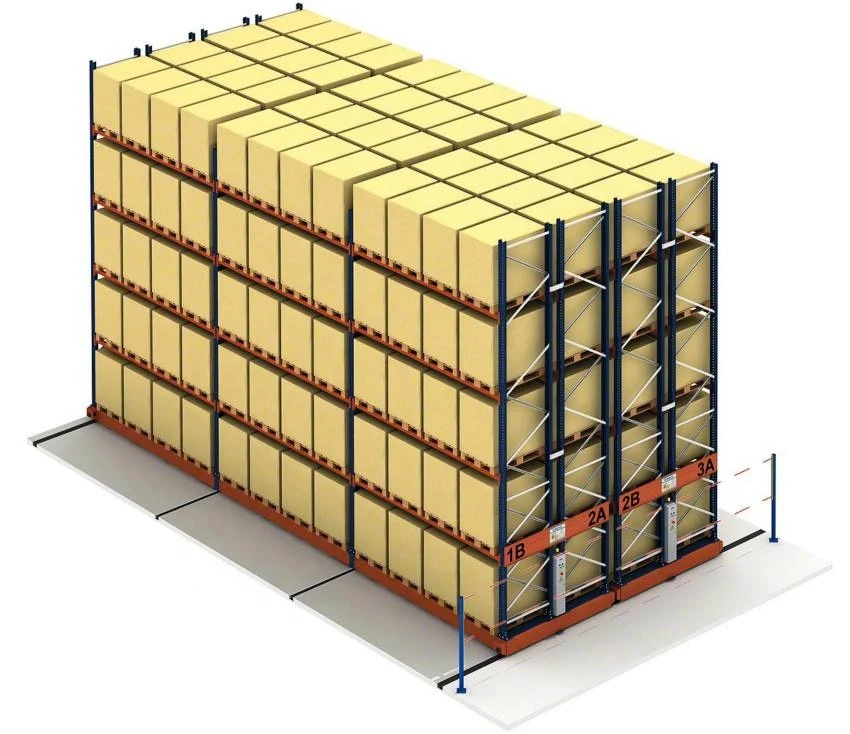 OEM High Density Steel Automatic Electric Movable Racking Warehouse ...