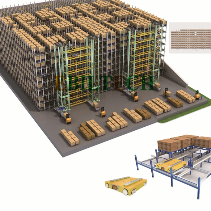 Four Way Shuttle Rack System for Automatic Warehouse Racking Systems