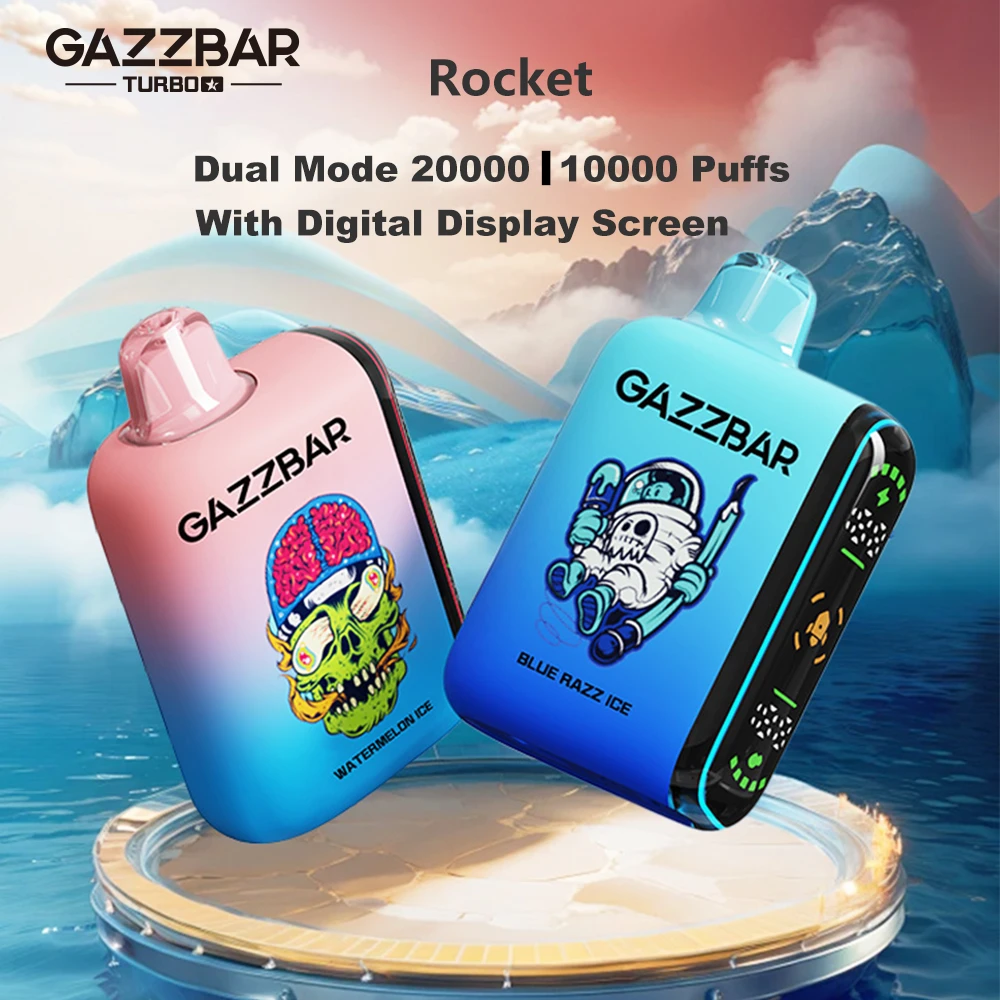 Gazzbar Rocket 20000 Puffs Dual Mode Disposable Vape pulse puff 10K