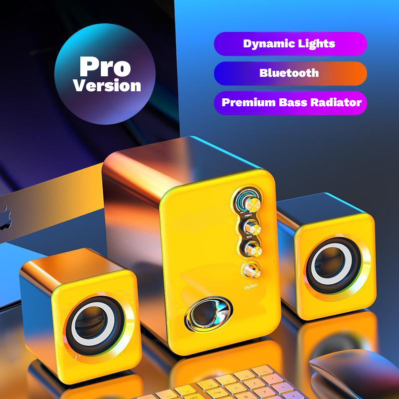 Mini Bluetooth Computer Speaker with Subwoofer for Desktop Use-Cellmalls