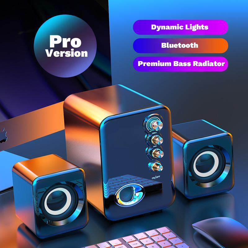 Mini Bluetooth Computer Speaker with Subwoofer for Desktop Use-Cellmalls