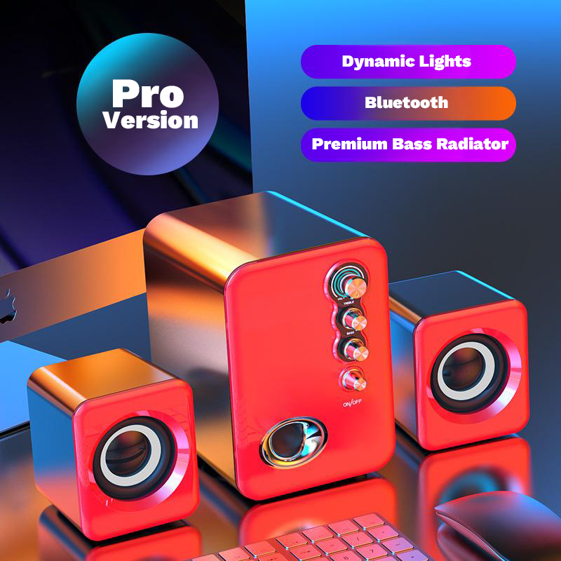 Mini Bluetooth Computer Speaker with Subwoofer for Desktop Use-Cellmalls